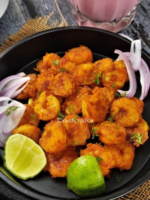 Prawn Rava Fry | Crispy Kolambi Fry | Shrimp Fry - Rustic Tadka